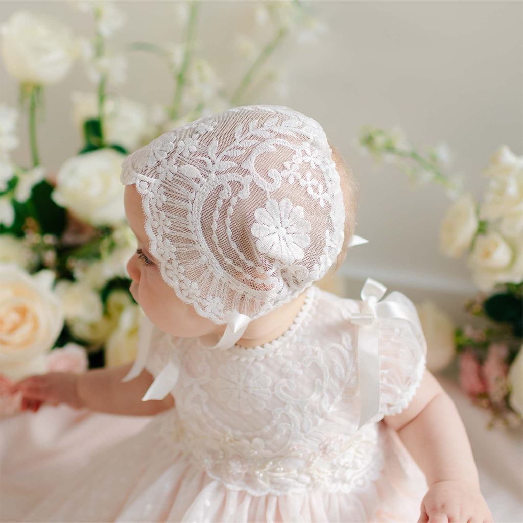 Harper Lace Bonnet – Baby Beau and Belle