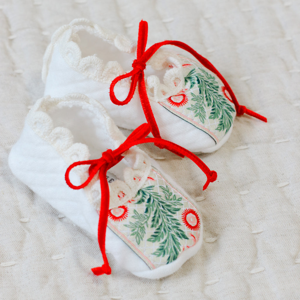 Boutique Baby Christmas Booties – Baby Beau and Belle