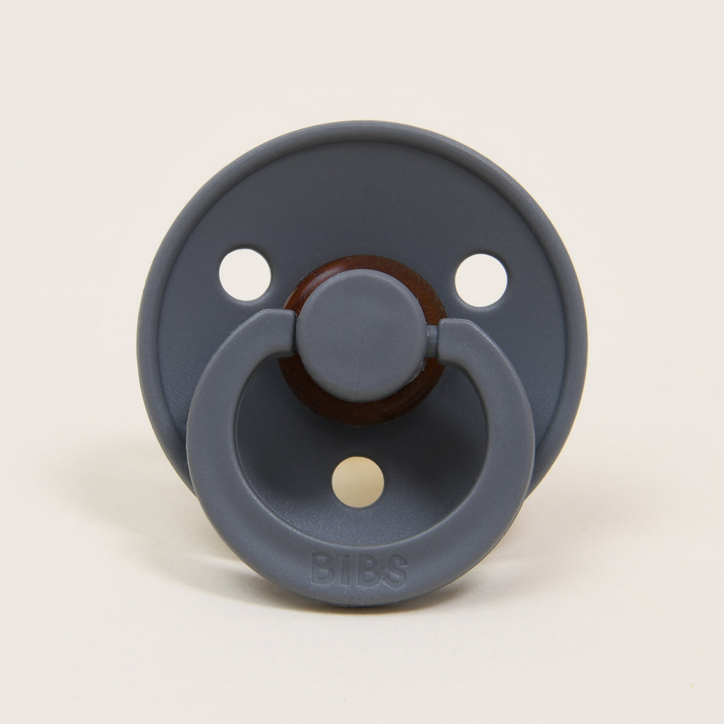 Bibs Pacifier Set | Baby Blue & Smoke – Baby Beau and Belle